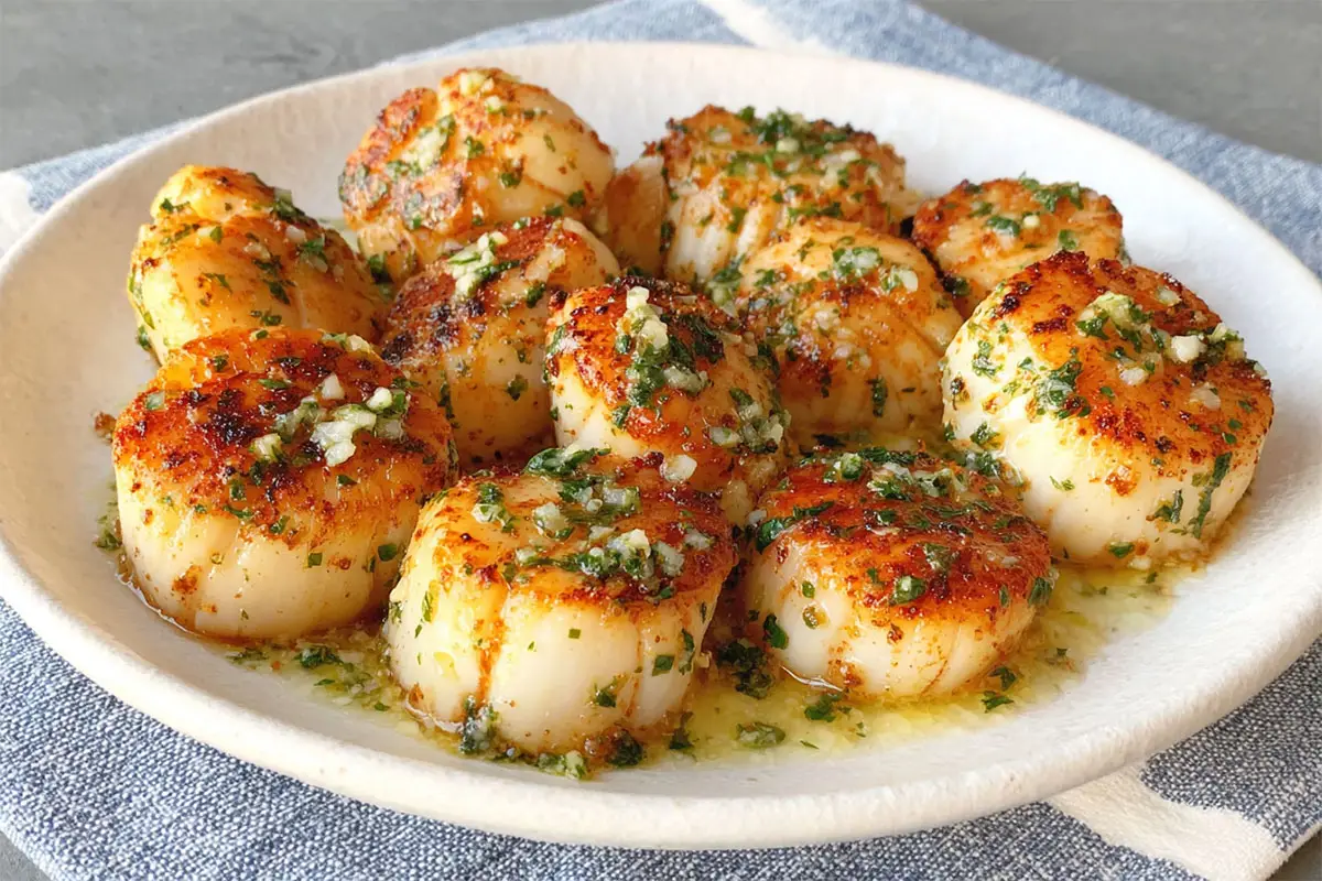 Easy & Juicy Steamed Scallops with Garlic Butter - My Fish Recipes